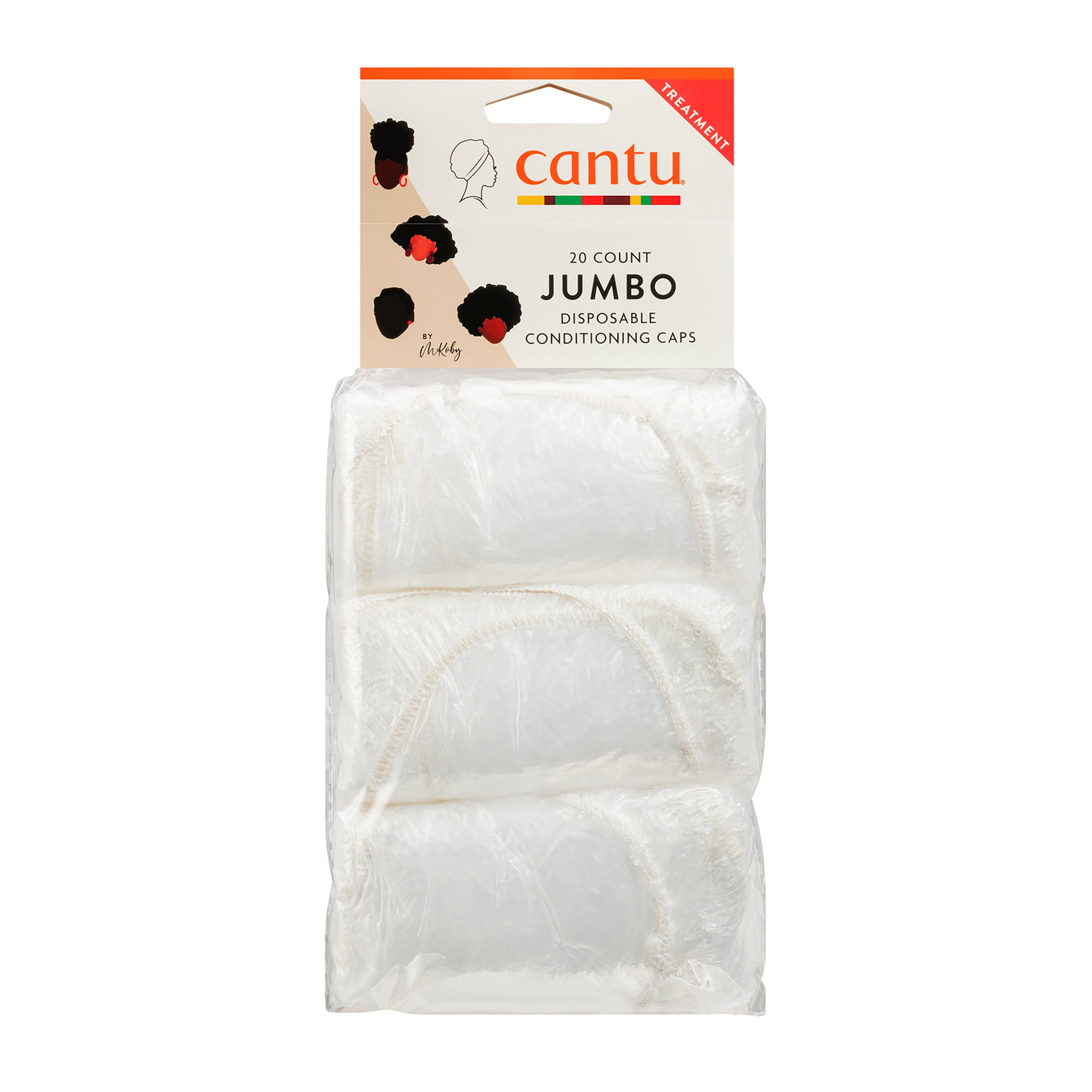 Cantu Jumbo Plastic Disposable Treatment & Shower Conditioning Caps, 20 ...