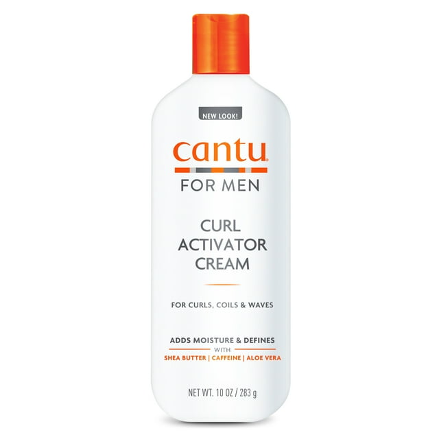 Cantu Men's Curl Activator Cream for Curls, Coils & Waves, 10 oz ...