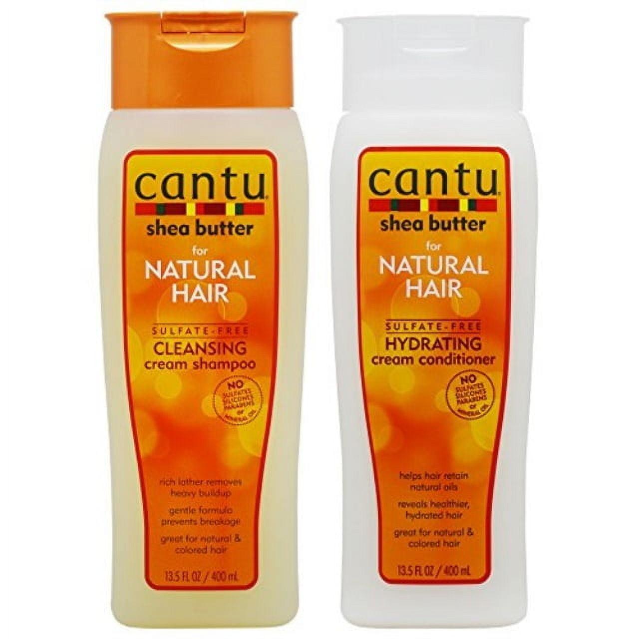 Cantu Shea Butter Cleansing Cream Shampoo + Hydrating Cream Conditioner ...