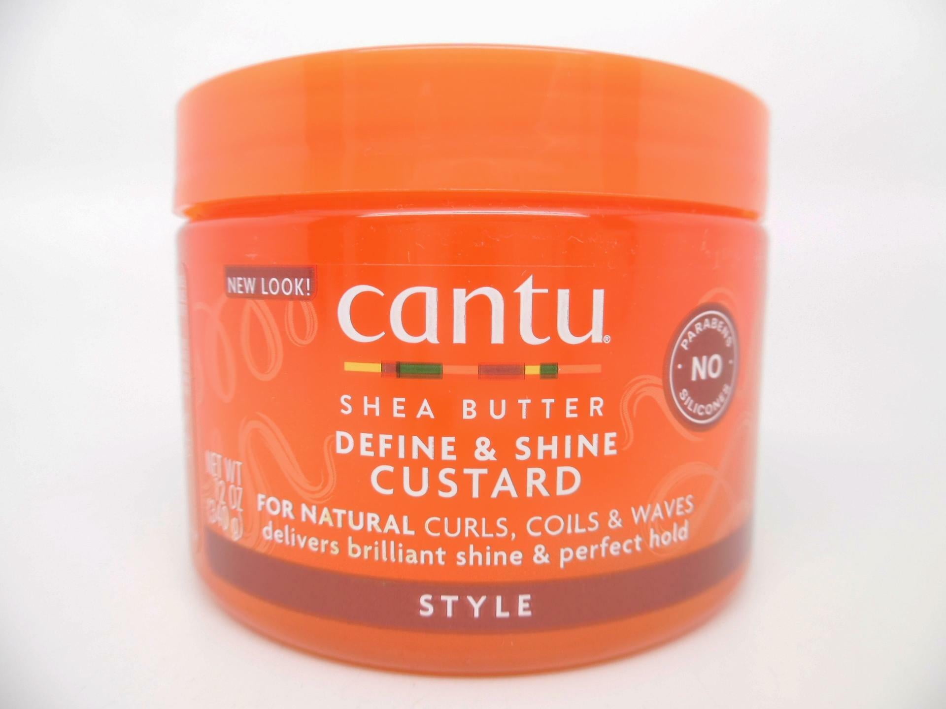 Cantu Shea Butter Define & Shine Custard for Natural Curls, Coils & Waves 12 oz. - Walmart.com
