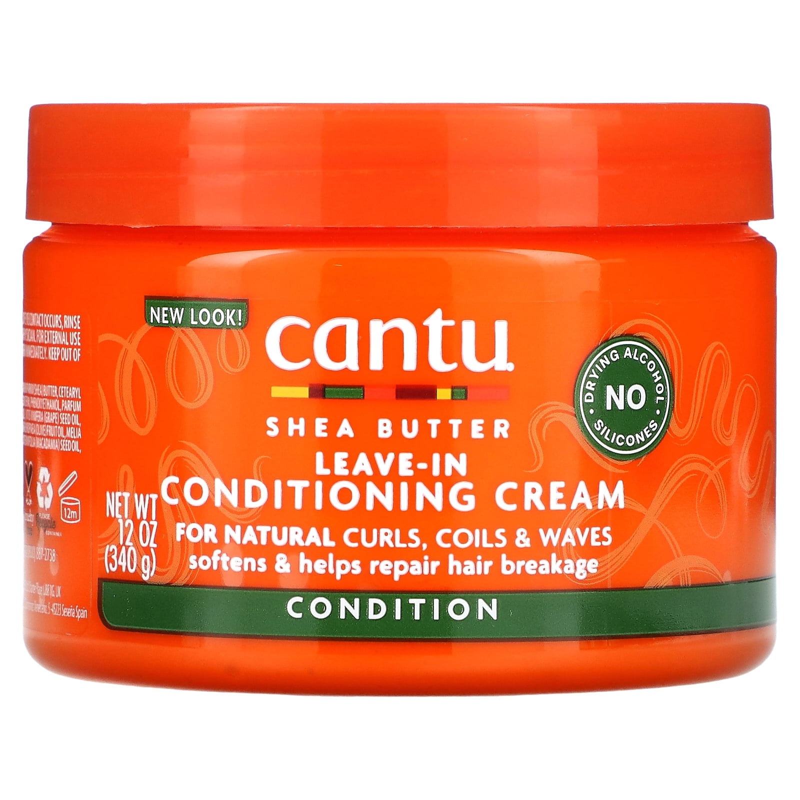 Cantu, Shea Butter, Leave-In Conditioning Cream, For Natural Curls, Coils Waves, 12 oz (340 g ...