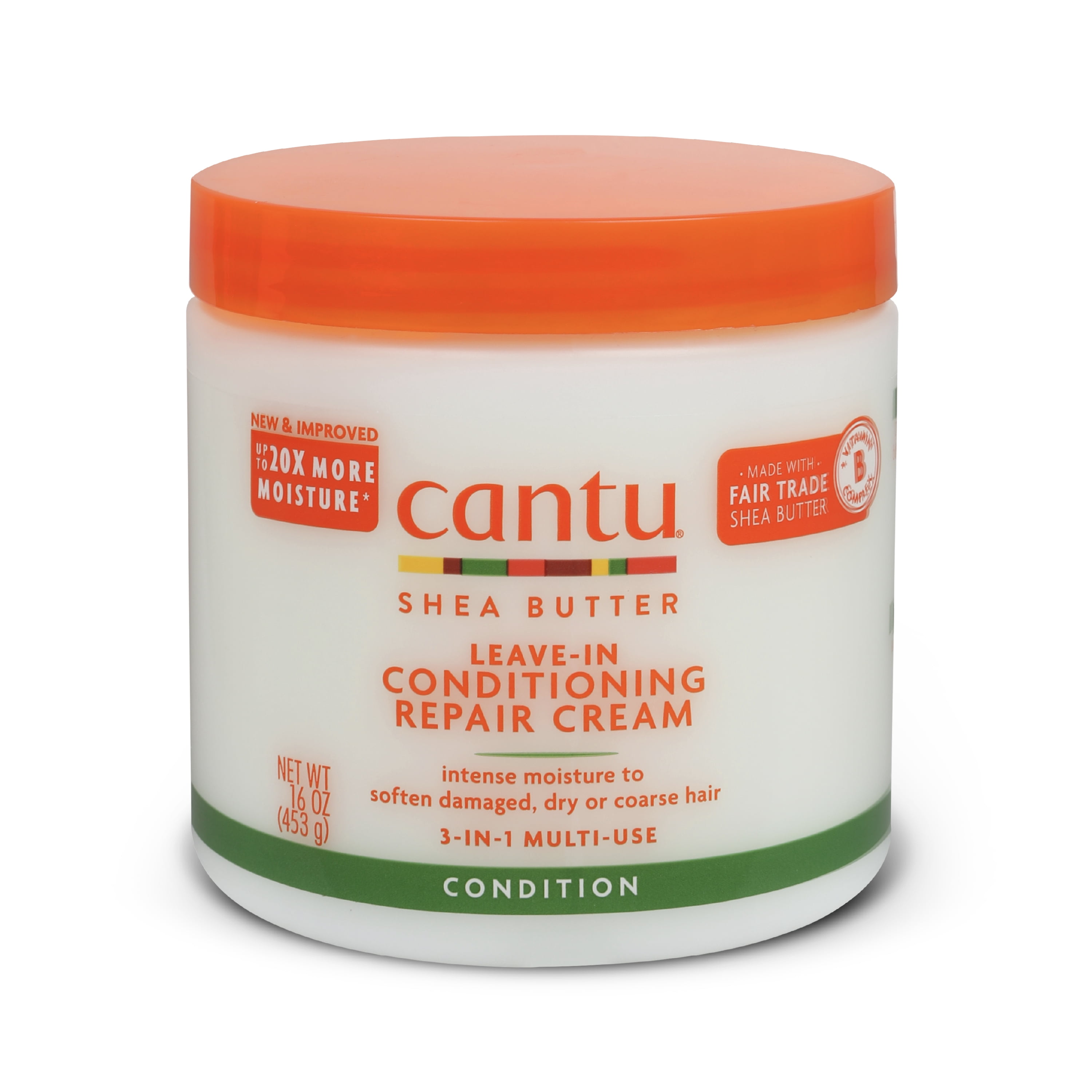 Cantu, Leave-In Conditioning Repair Cream, 16 oz, Shea Butter - Walmart.com