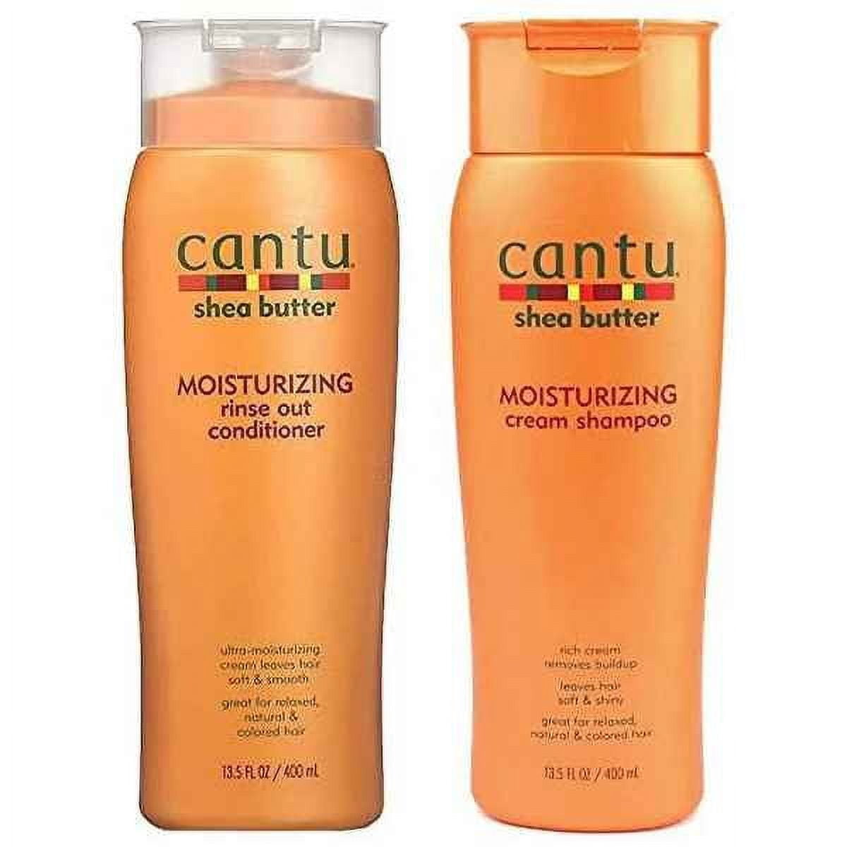 Cantu Shea Butter Moisturizing Cream Shampoo & Conditioner,13.5 Oz ...