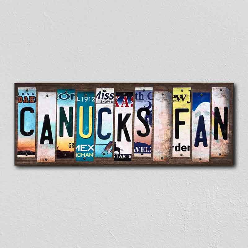 Canucks Fan License Plate Tag Strips Novelty Wood Signs WS-425 8" x ...
