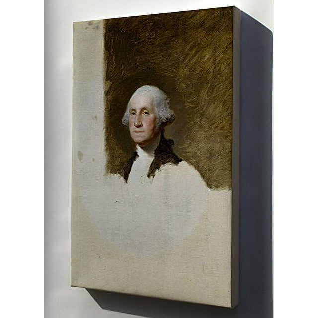Canvas 24x36; Athenaeum Portrait Of George Washington (The Athenaeum ...