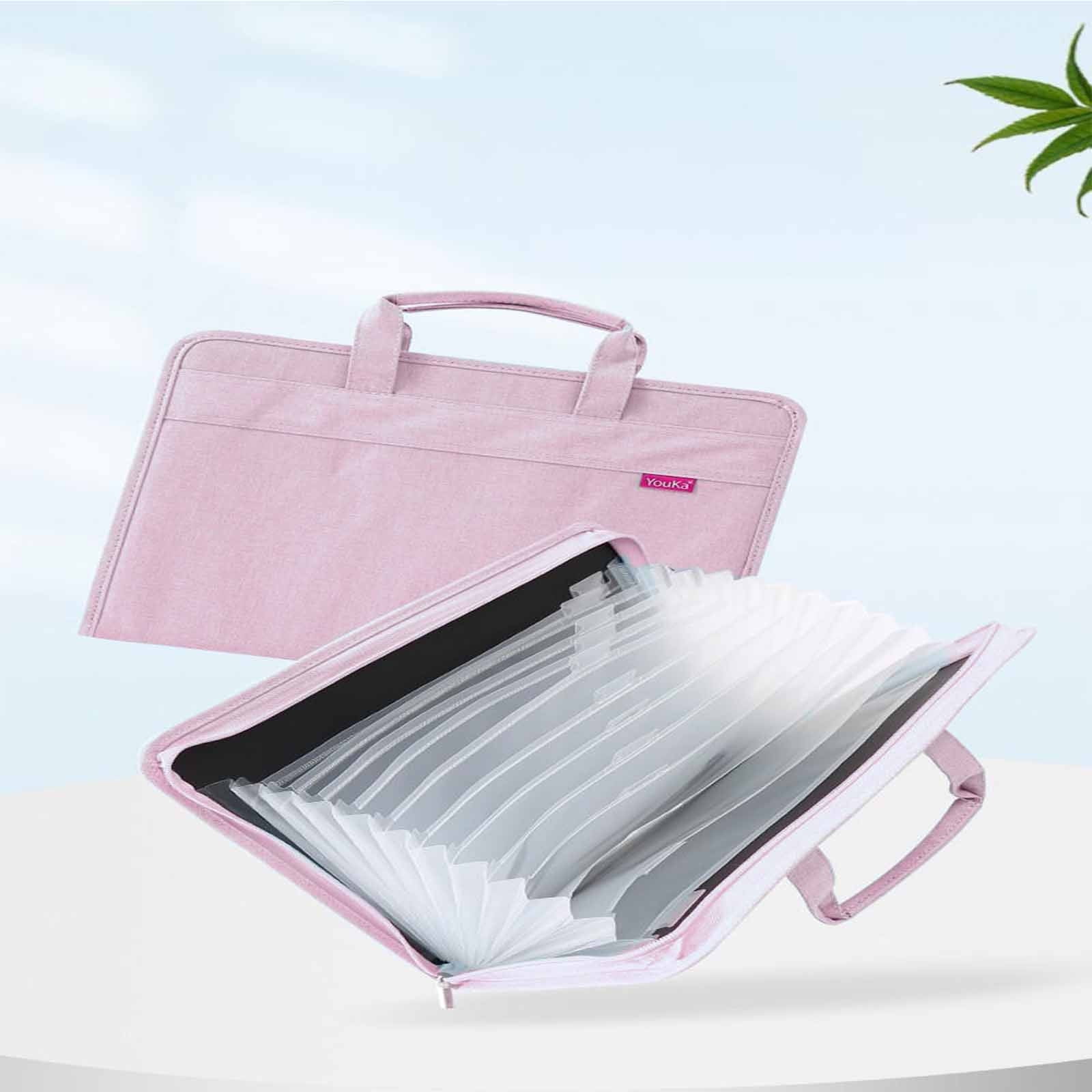 Canvas Accordion Bag Multi Layer Document Bag undergraduate Test Paper ...