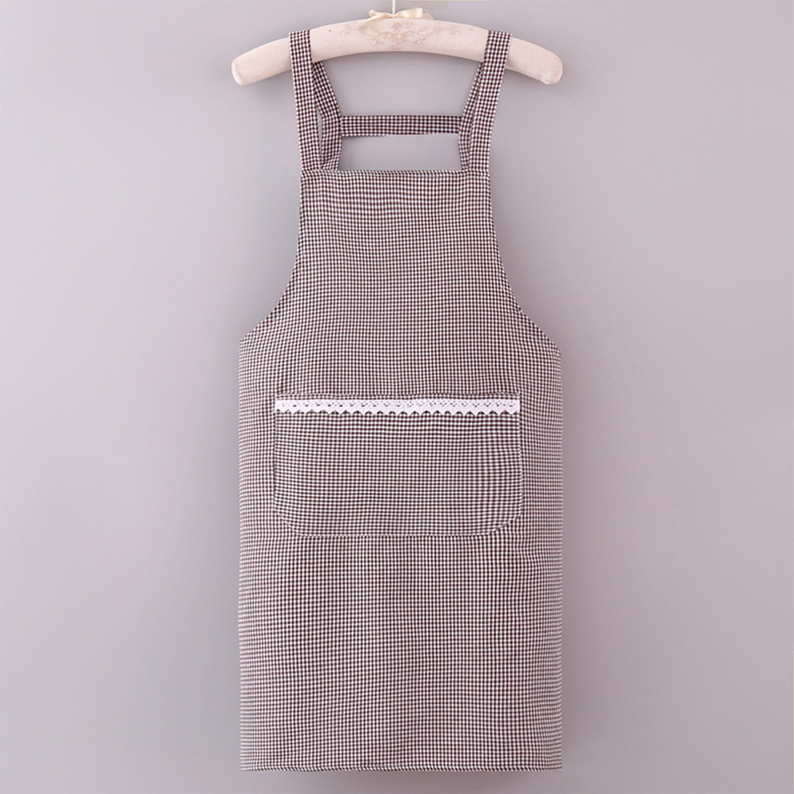 Canvas Apron for Work and Cooking Breathable Fabric Adjustable Straps ...