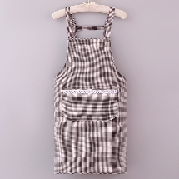 Canvas Apron for Work and Cooking Breathable Fabric Adjustable Straps ...