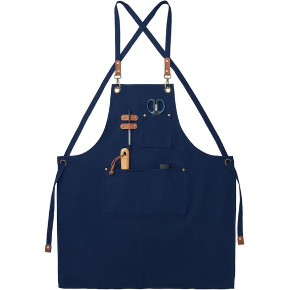 Canvas Aprons, Kitchen Chef Aprons, Work Aprons for Men Women ...