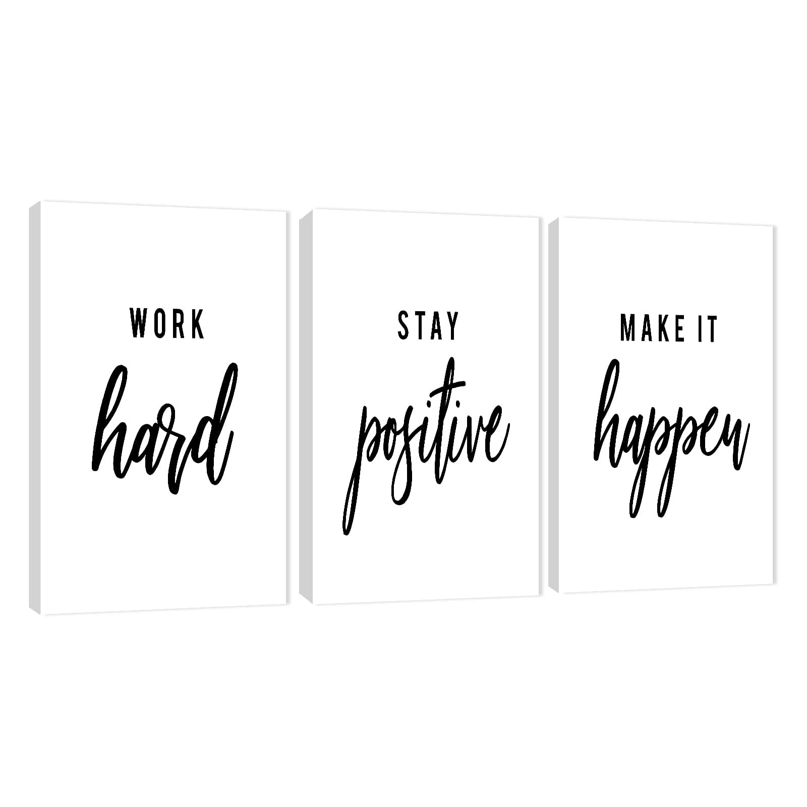 Canvas Art Prints Inspiration Artwork-08 72"Wx36"H Motivational Office ...