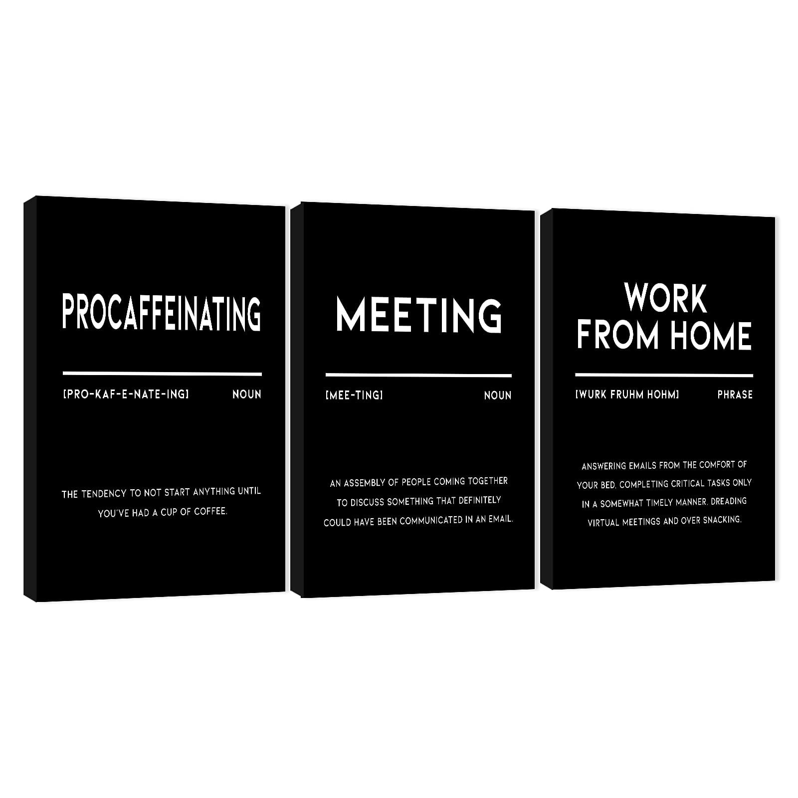 Canvas Art Prints Inspiration Artwork-11 60"Wx30"H Motivational Office ...