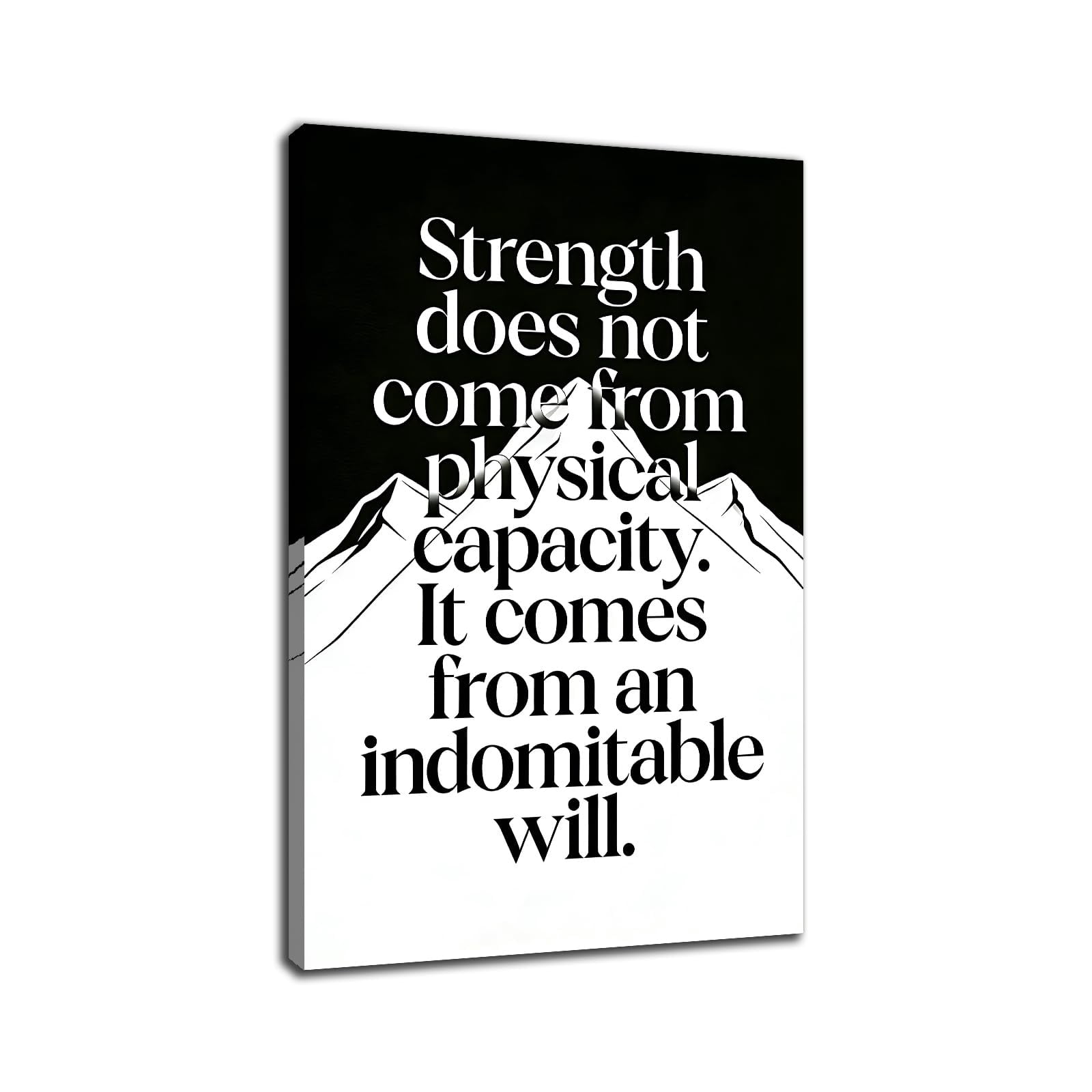 Canvas Art Prints Strength 12"L x 18"W Motivational Wall Decor ...