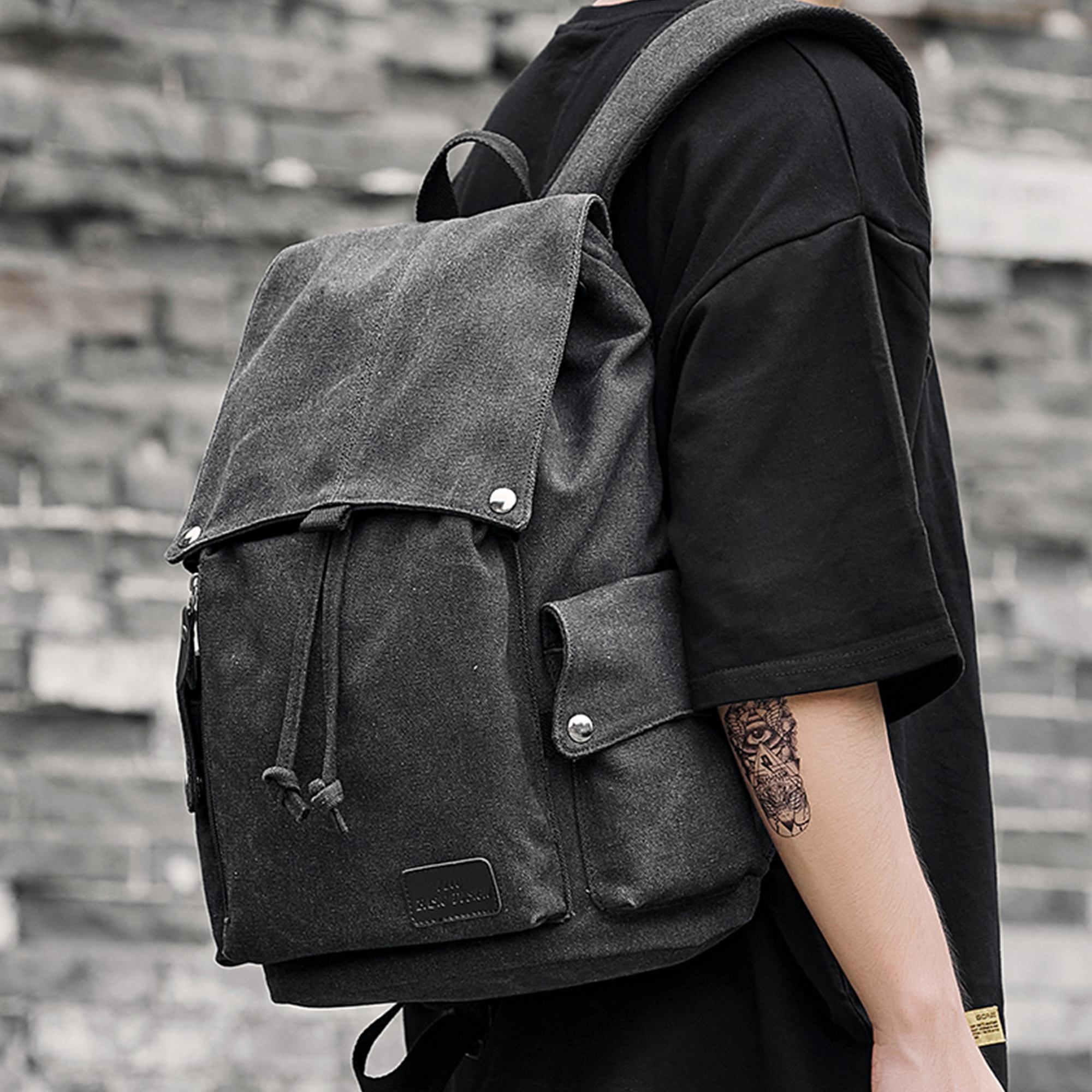 Sport Canvas Backpack Rucksack Ck01grn
