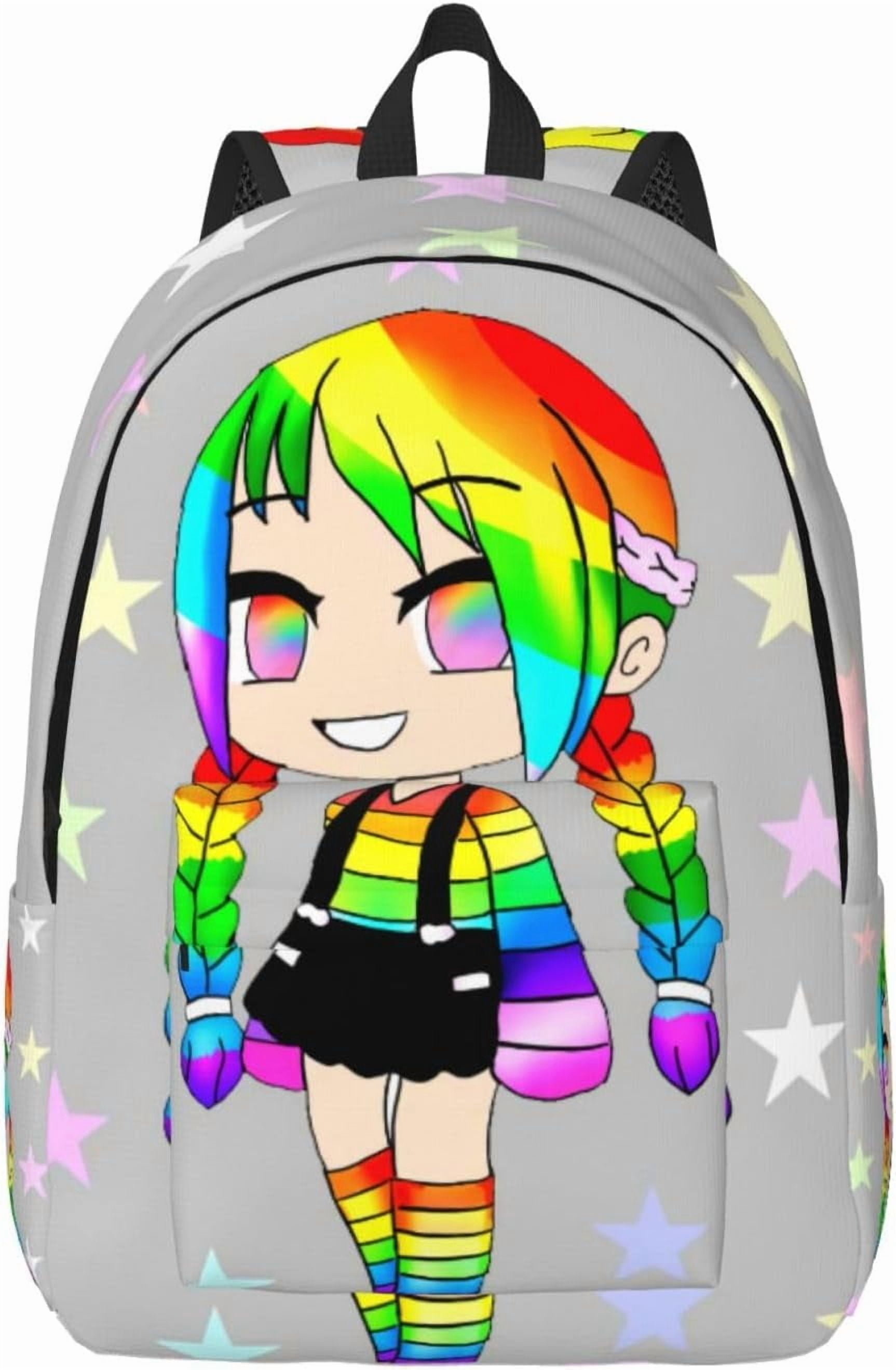 Canvas Backpacks Gacha Game Life Anime Laptop Backpack Unisex ...