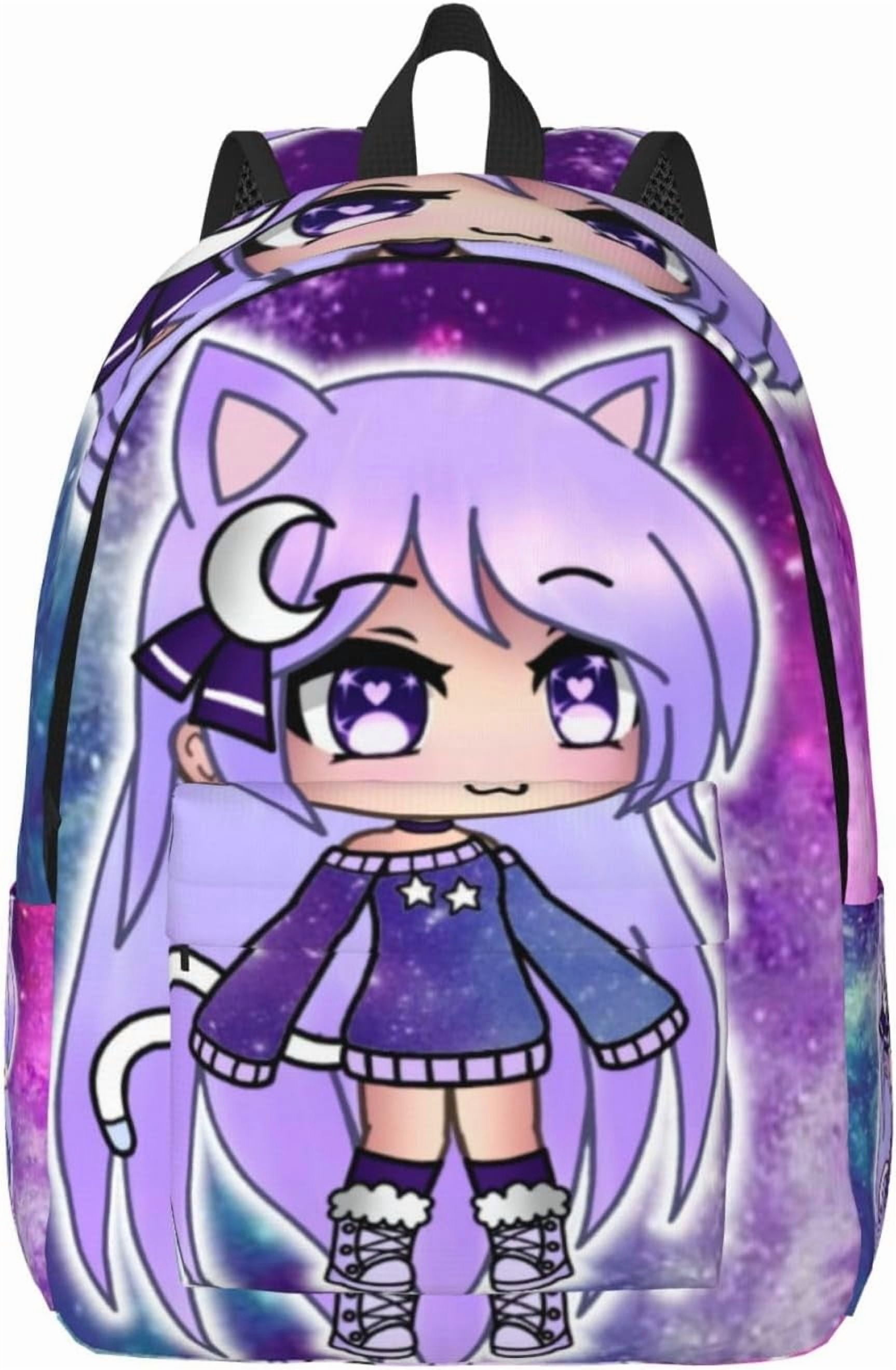 Canvas Backpacks Gacha Game Life Anime Laptop Backpack Unisex ...