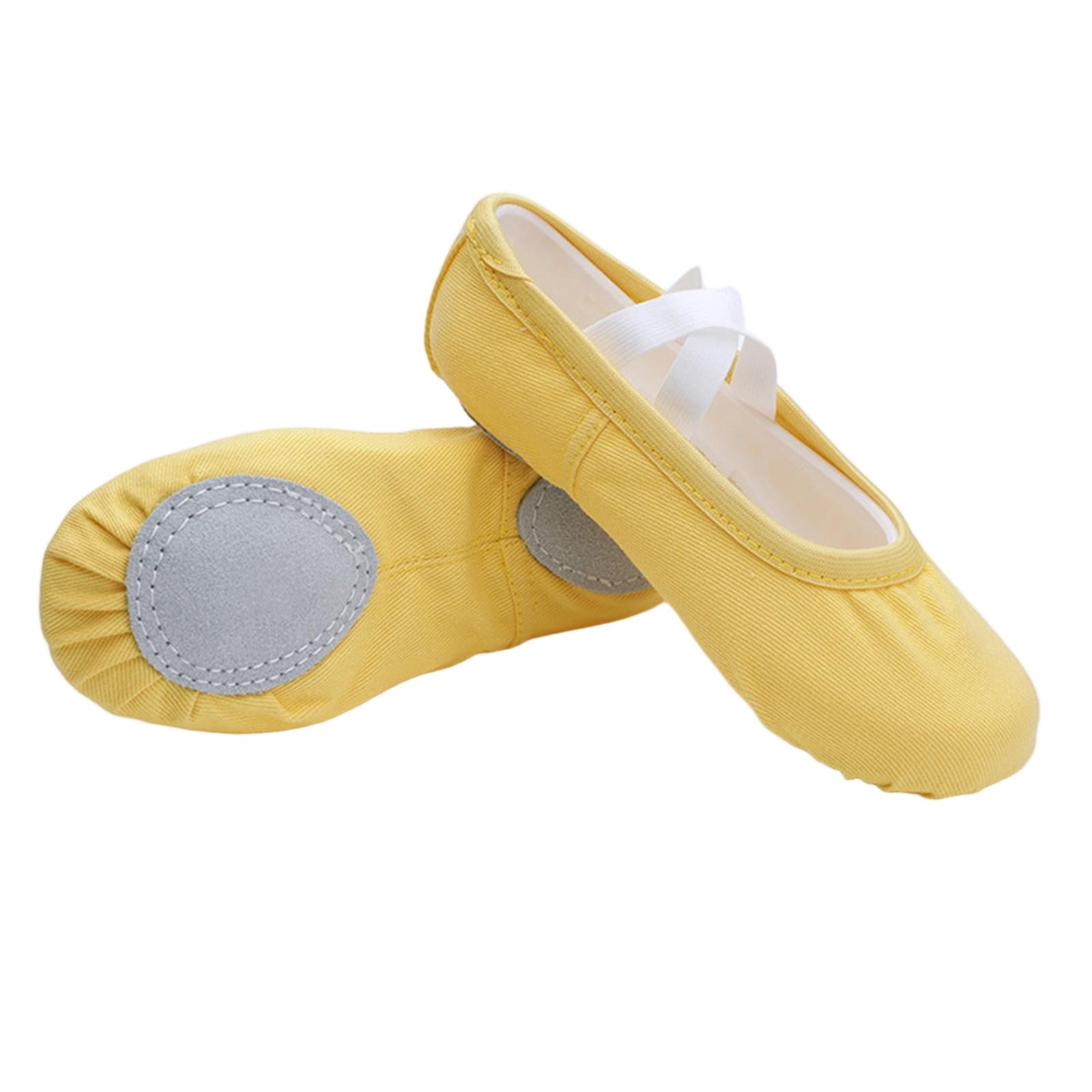 Canvas Ballet Shoes Girls Ballet Slippers No-Tie Boys Dance Shoes Dance ...