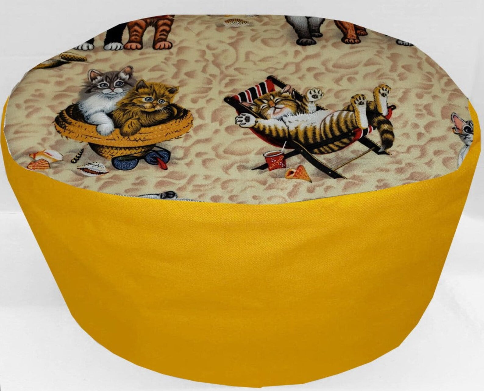 Canvas Beach Cats Slow Cooker Cover by Penny's Needful Things (Yellow ...