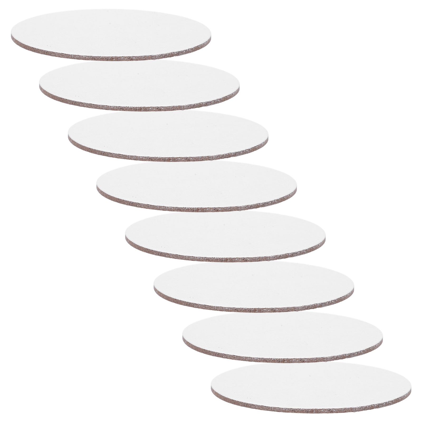 Canvas Board,8Pcs 10Cm Round Canvas Drawing Board Premium Art Painting ...