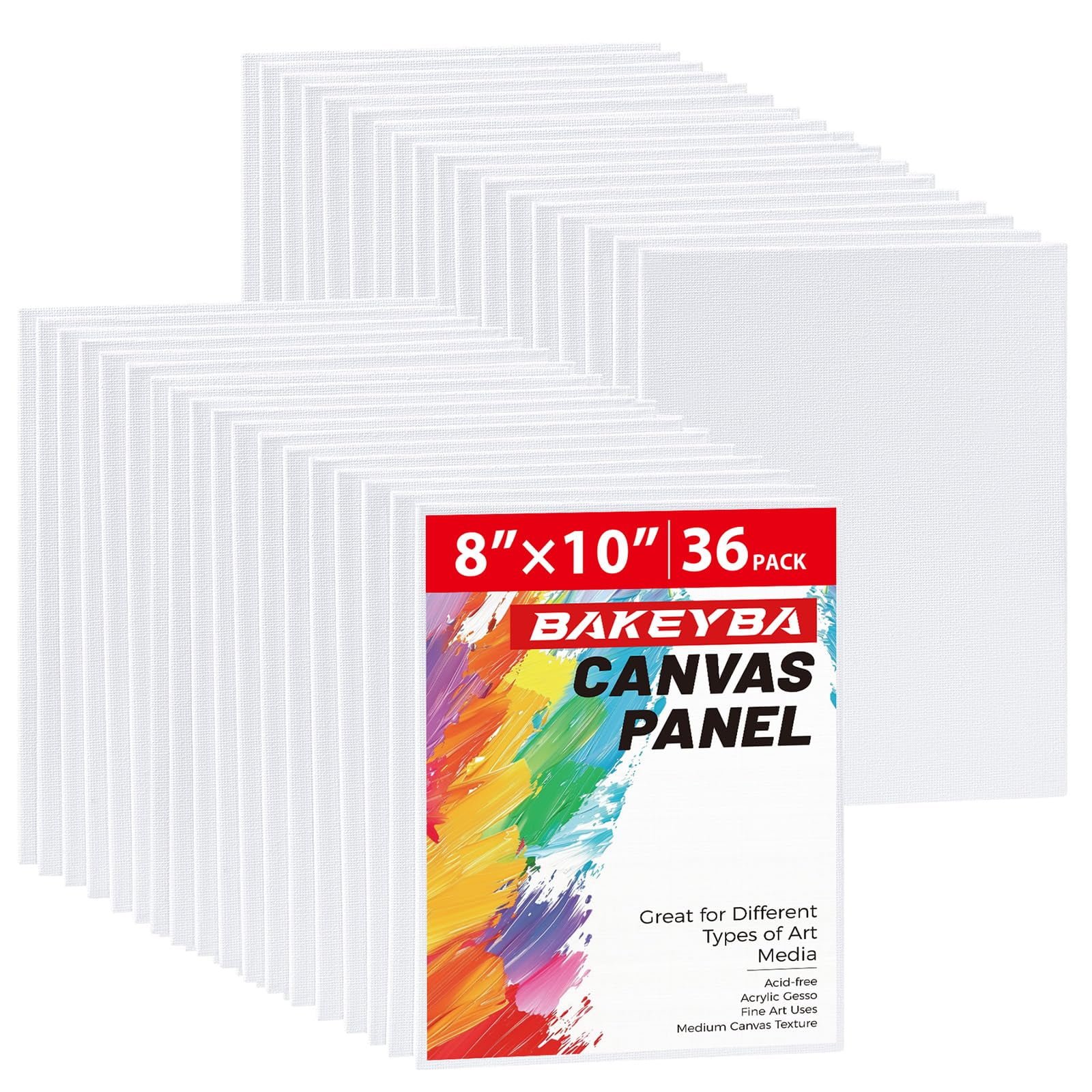 Canvas Boards for Painting 36 Pack, AIS1 8x10 Inch Painting Canvas ...