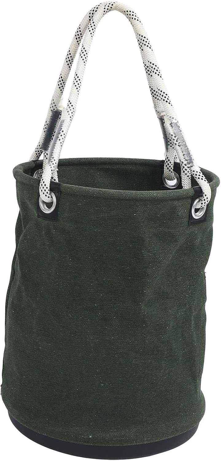 Canvas Bucket, 40x30cm 30KG Load Bearing Canvas Tool Organizer Plastic ...