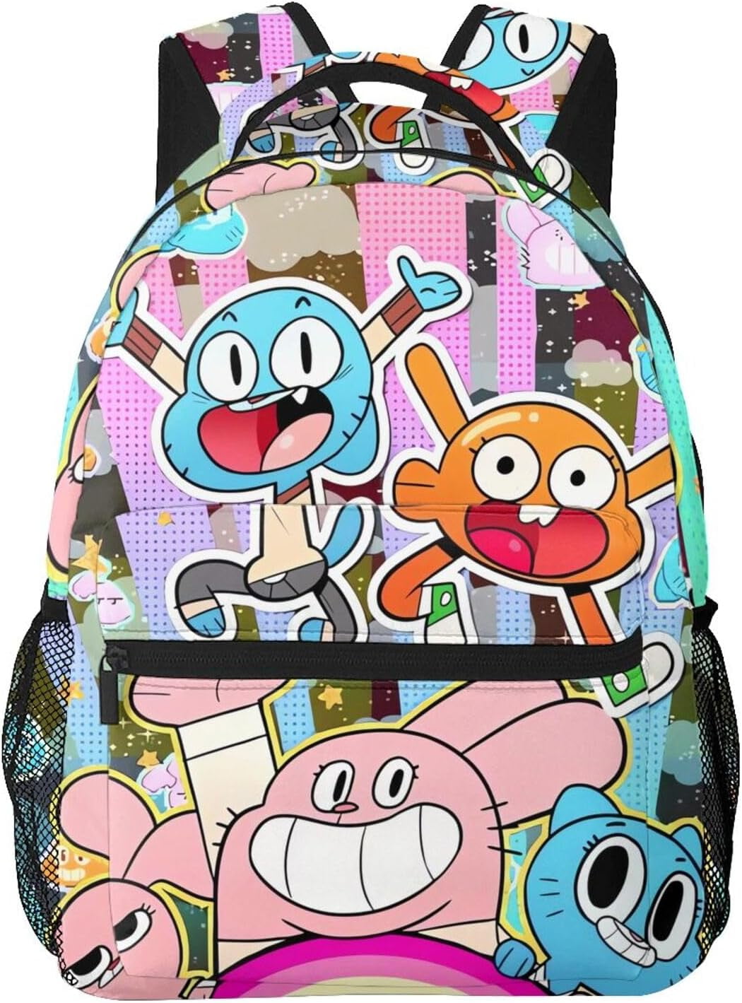 Canvas Casual Backpacks Anime The Amazing World of Gumball Backpack ...