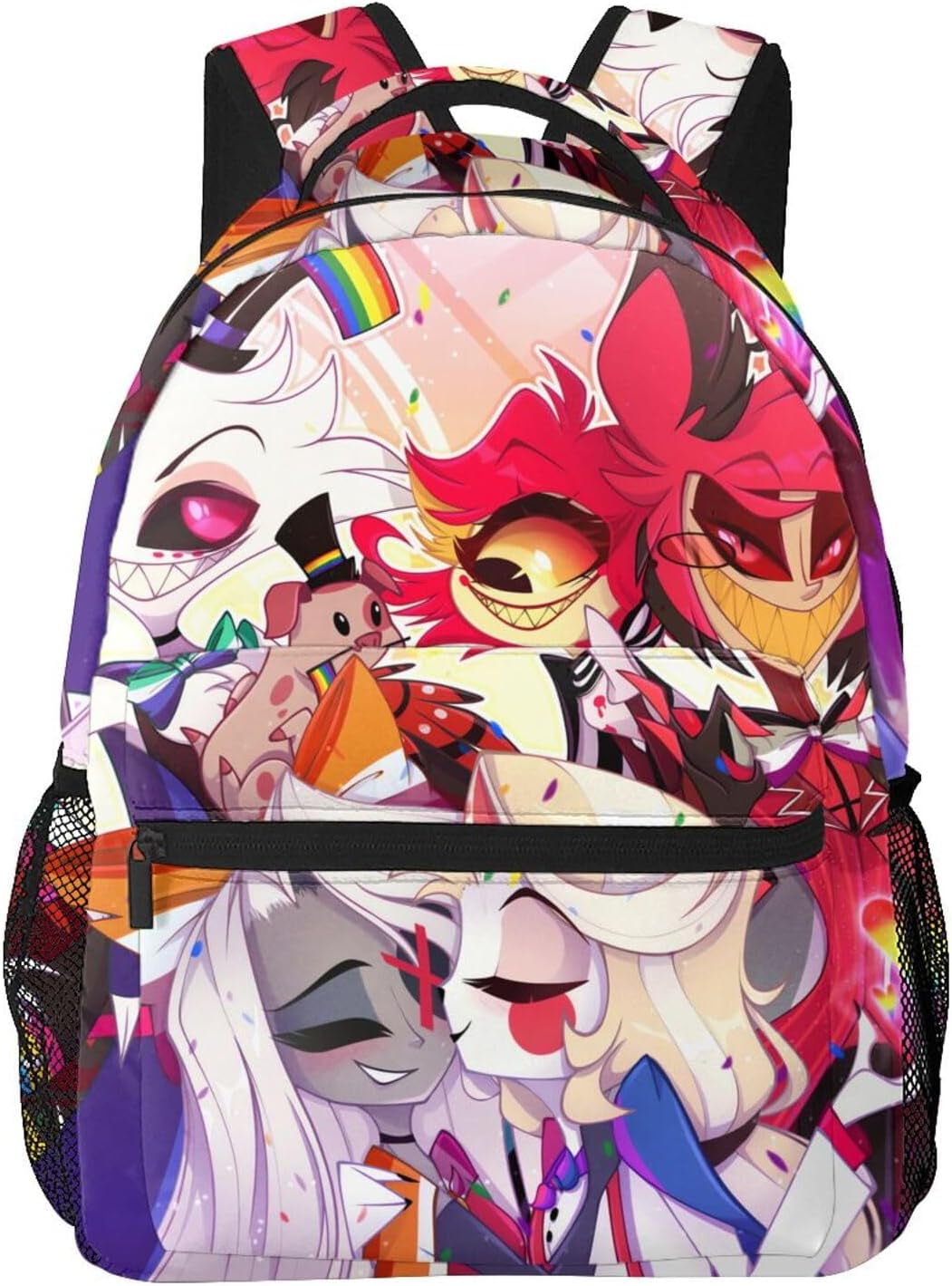 Canvas Casual Backpacks Hazbin Anime Hotel Backpack Lightweight Funny ...