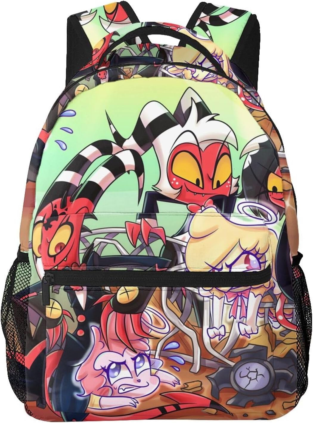Canvas Casual Backpacks Hazbin Anime Hotel Backpack Lightweight Funny ...