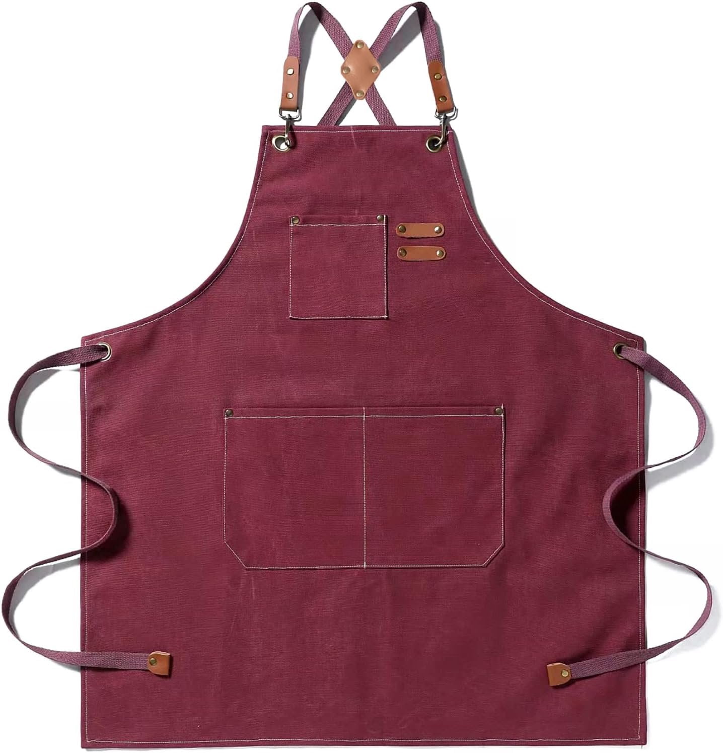 Canvas Chef Aprons for Men Women with Large Pockets - Walmart.com