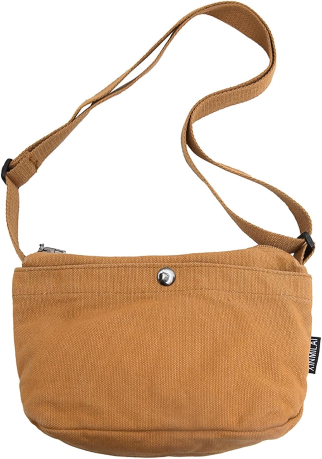 Canvas Crossbody Bag Plain Mini Casual Shoulder Bag Small Change Purse ...
