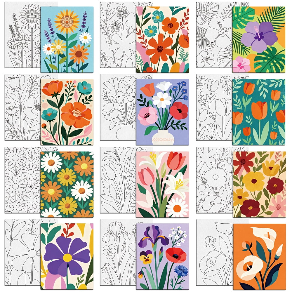 Canvas Drawing Outline Painting Stencils Templates for Students ...