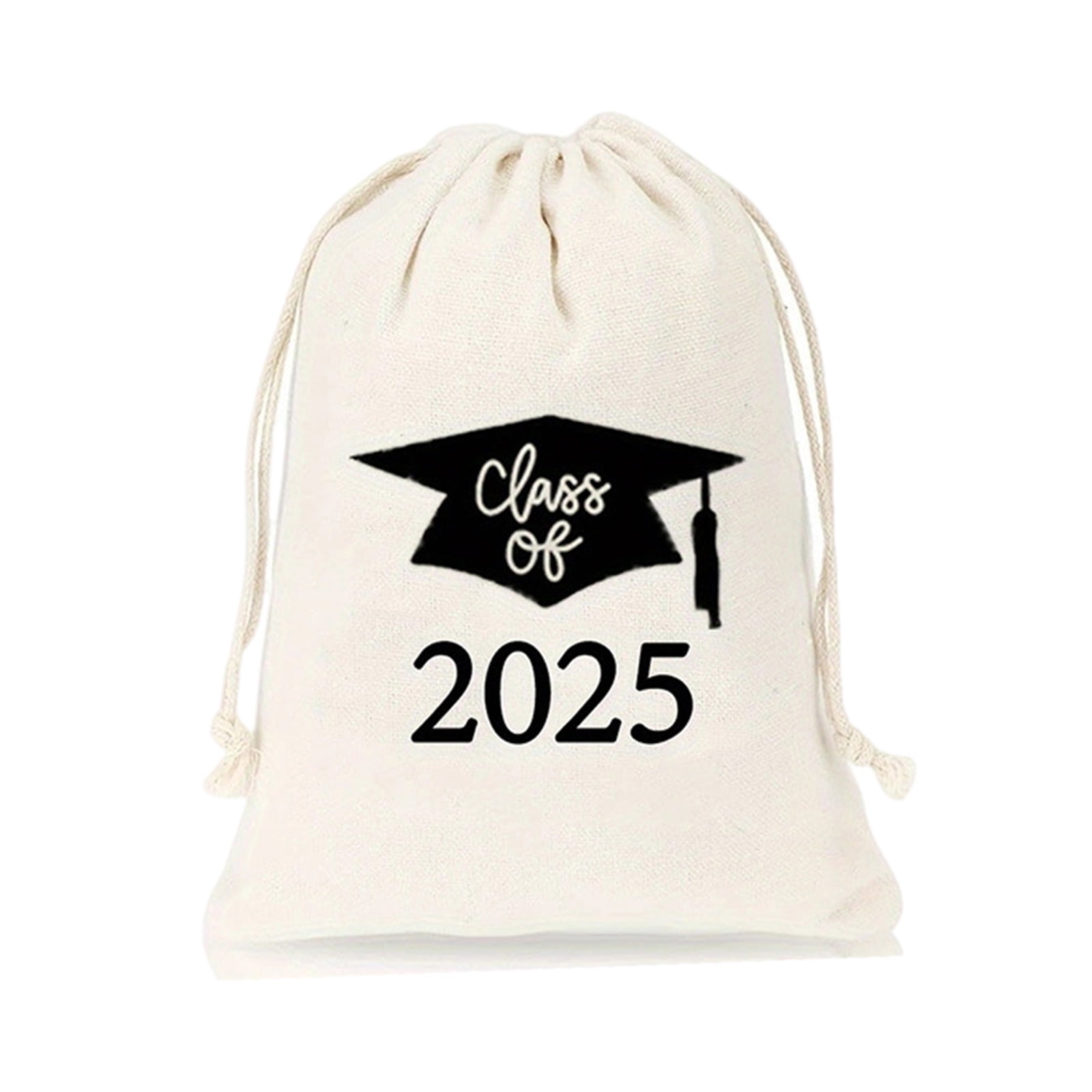 Canvas Drawstring Gift Bags 2025 Graduation Celebrations Student Candy ...