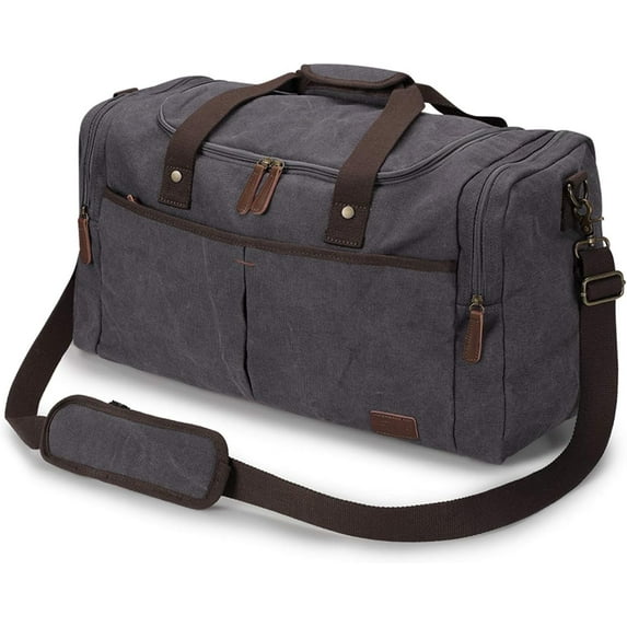 Canvas Duffel Bag for Travel 65L Weekender Overnight Travel Bags with ...