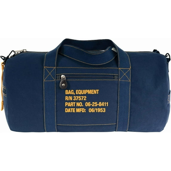 Canvas Equipment Duffle Bag - Travel & Gym Bag with Heavyweight Cotton ...