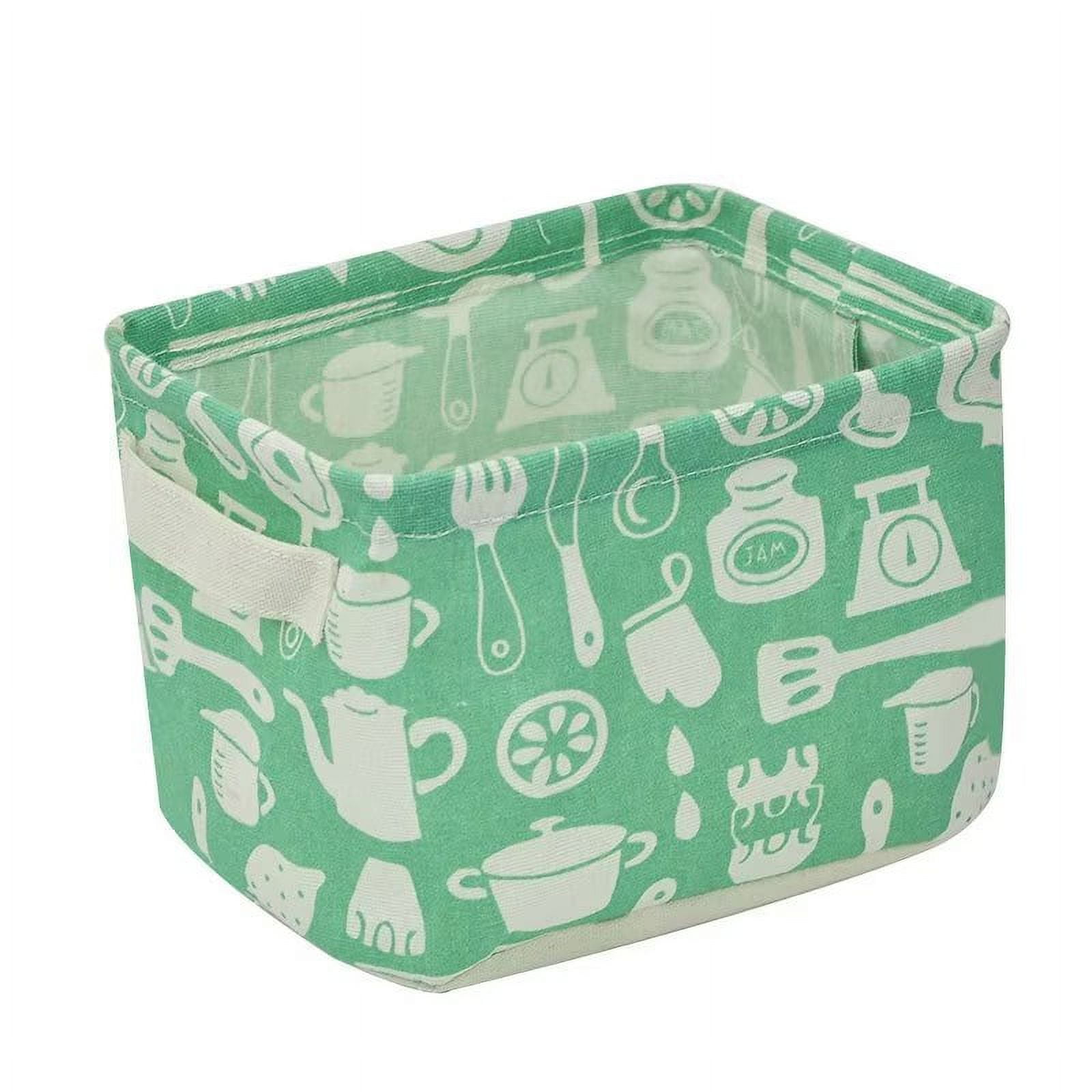 Canvas Fabric Baby Kids Toy Bin Storage Basket Foldable Toy Storage ...