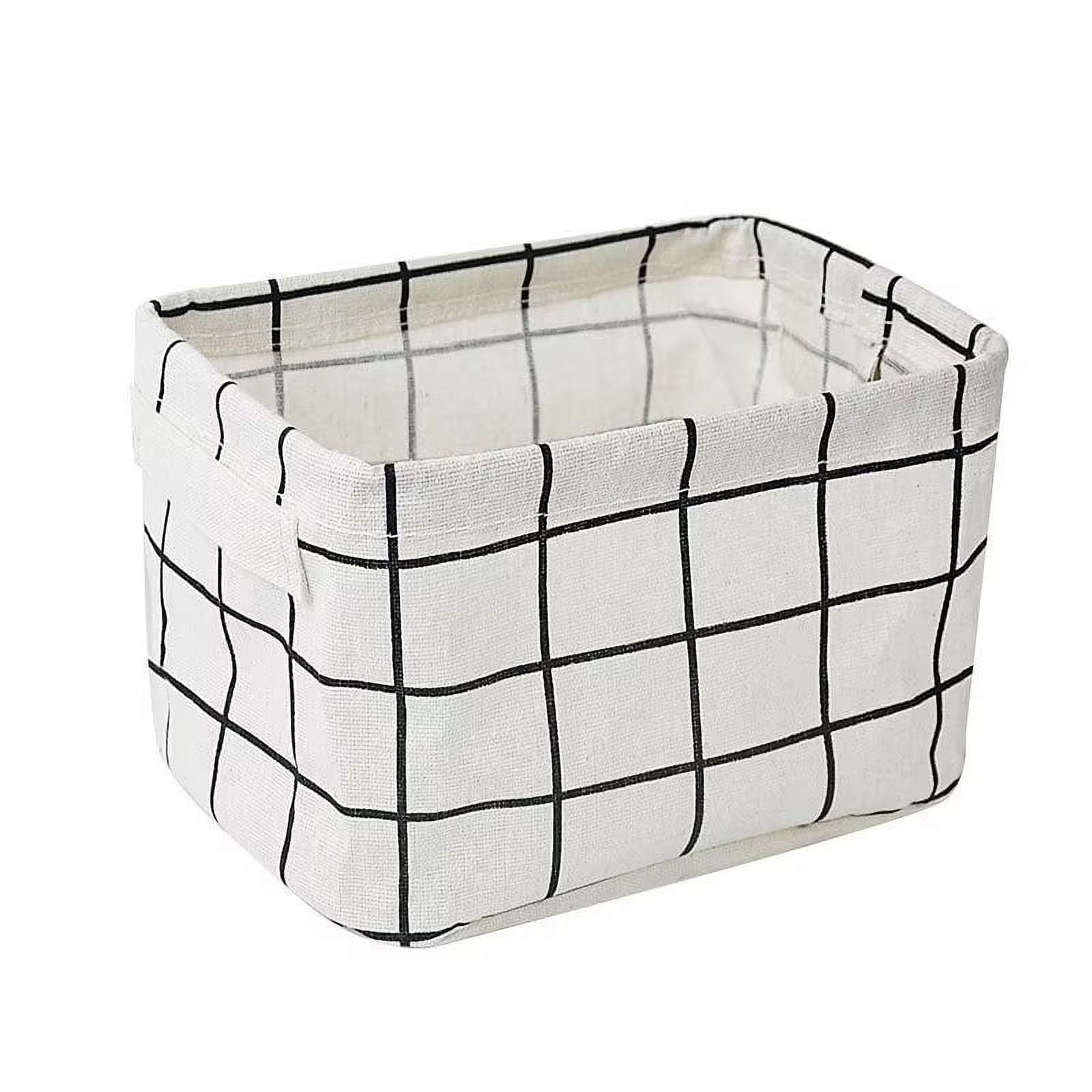 Canvas Fabric Baby Kids Toy Bin Storage Basket Foldable Toy Storage Organizer Bedroom Decor ...