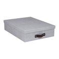 Canvas Fiberboard Document Letter Box - File Organizer Box for ...