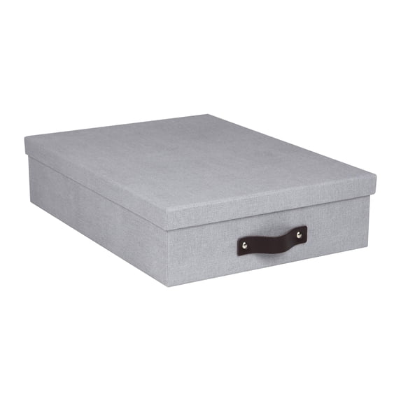 Canvas Fiberboard Document Letter Box - File Organizer Box for ...