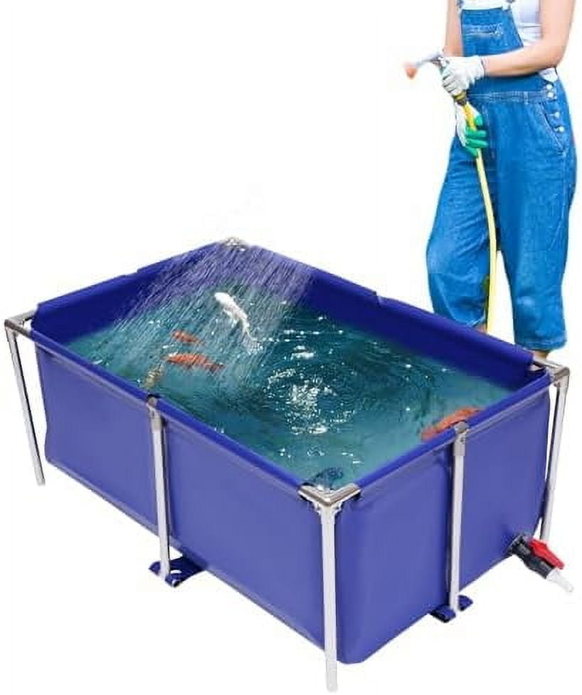 Canvas Fish Pond, Canvas Small Above Ground Pond, Foldable Water ...