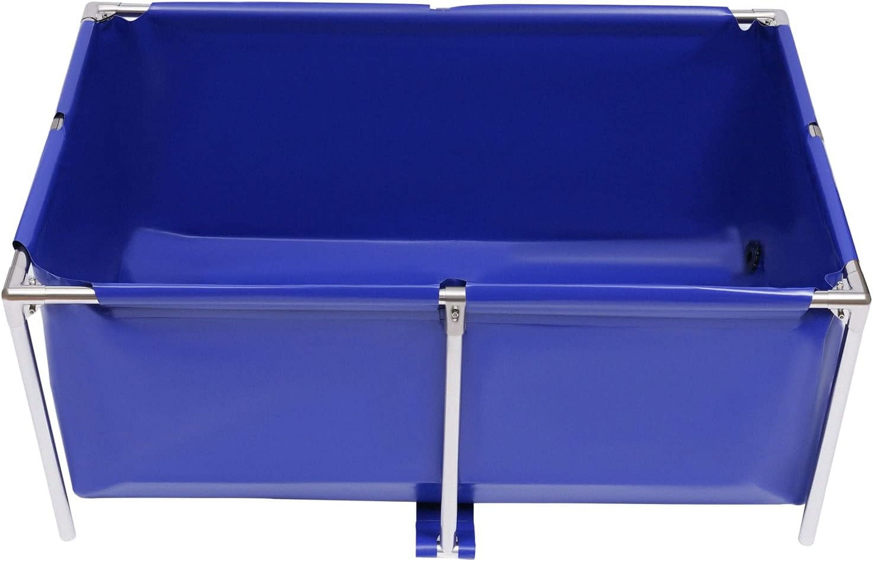 Canvas Fish Pond Foldable Above Ground Fish Aquarium Ornamental ...