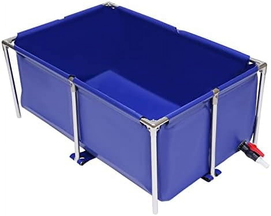 Canvas Fish Pond, Stainless Steel Show Water Tank Portable Water ...
