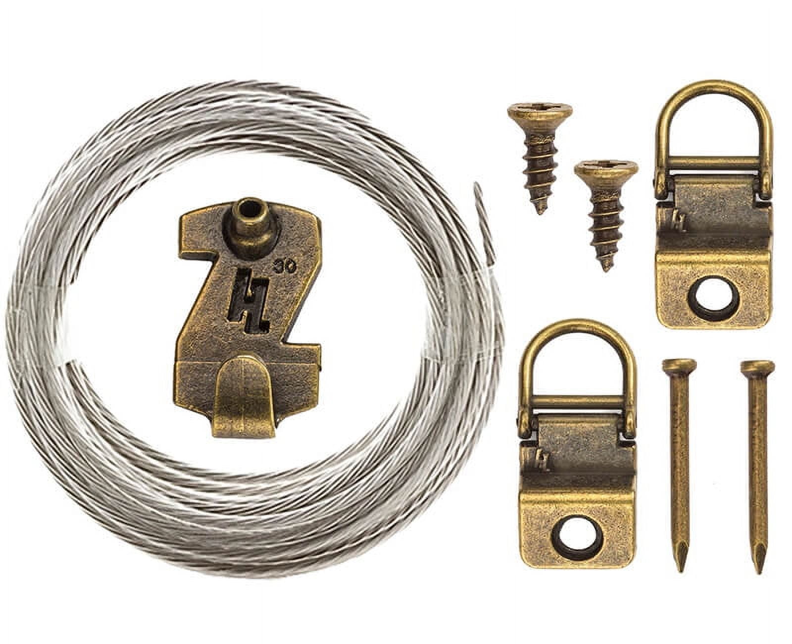 Canvas Flat Mount Wire D-Ring Hanger Kit - 25lb. - Walmart.com