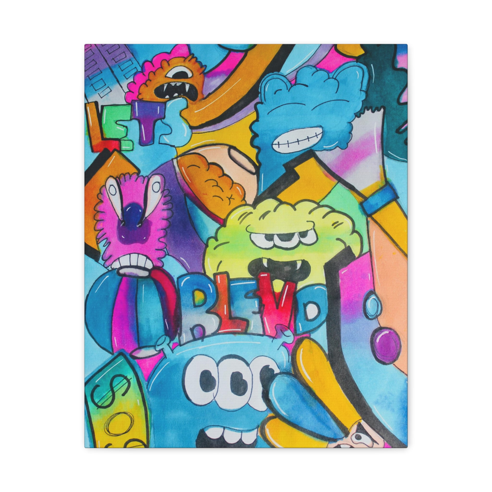 Canvas Gallery Wraps Print | Graffiti Art Print - Walmart.com