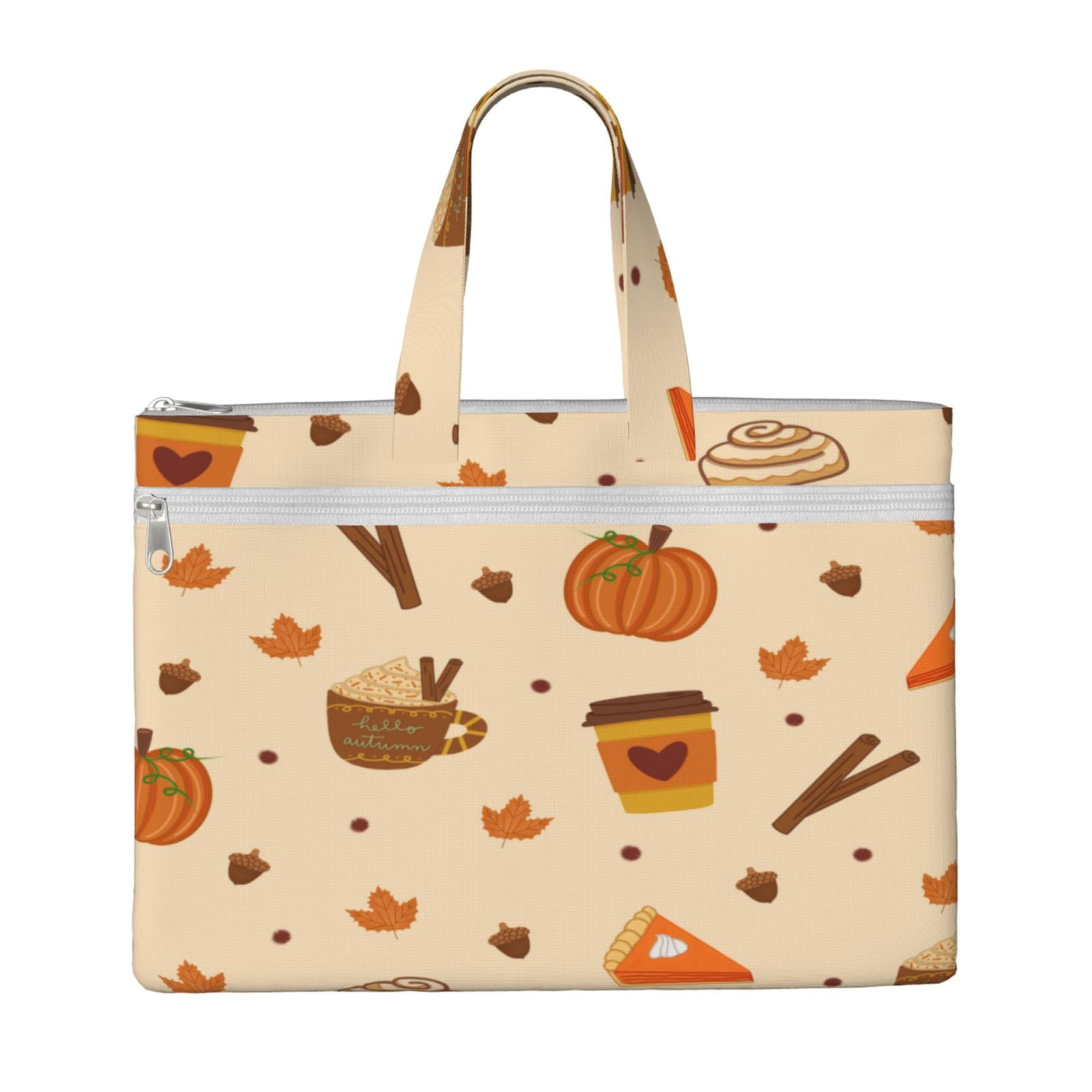 Canvas Handbags Casual Multi Pocket Tote Large Capacity Shopping ...