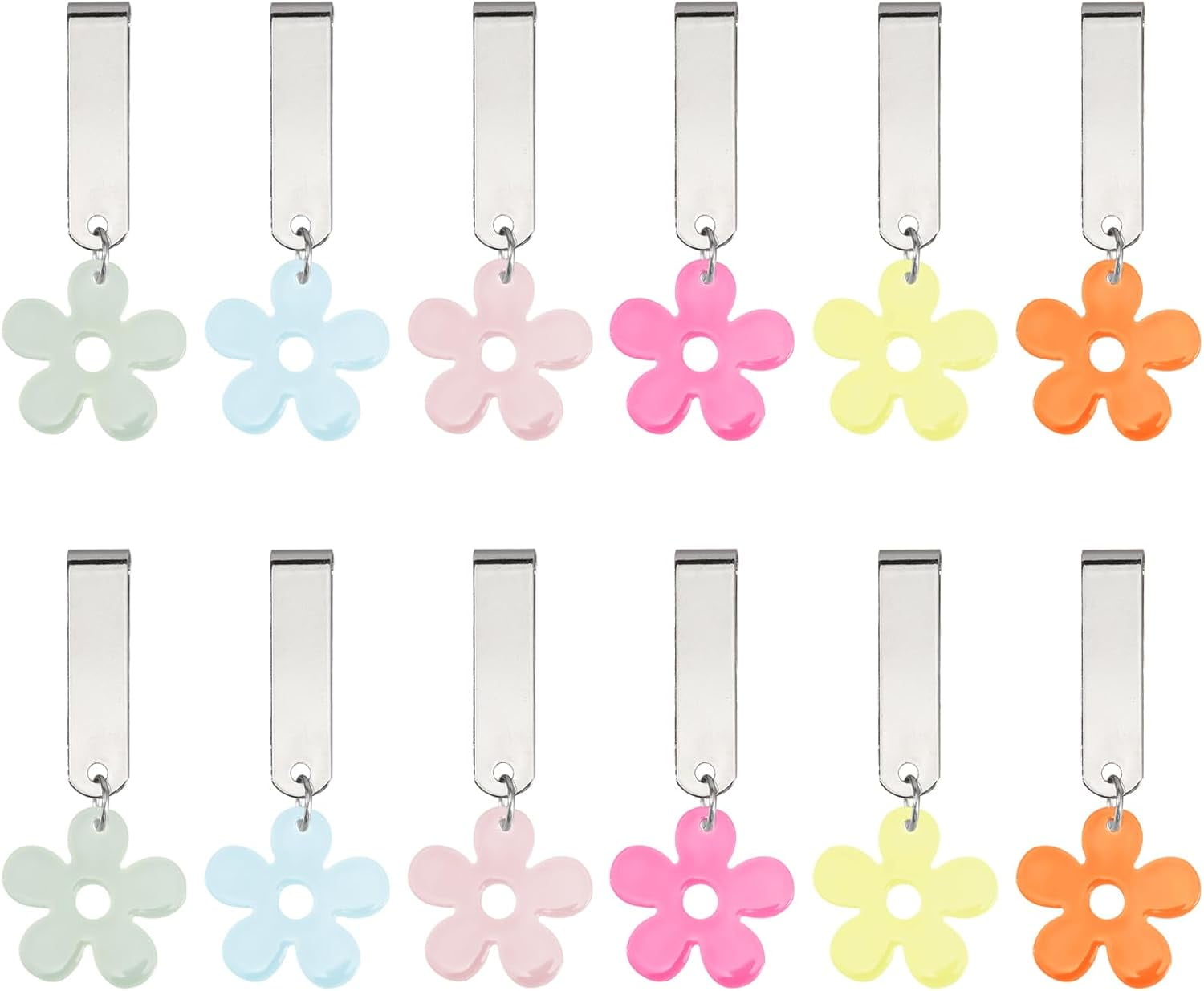 Canvas High-top Shoe Charm Acrylic Flower Shoes Charm with Brass Clips ...