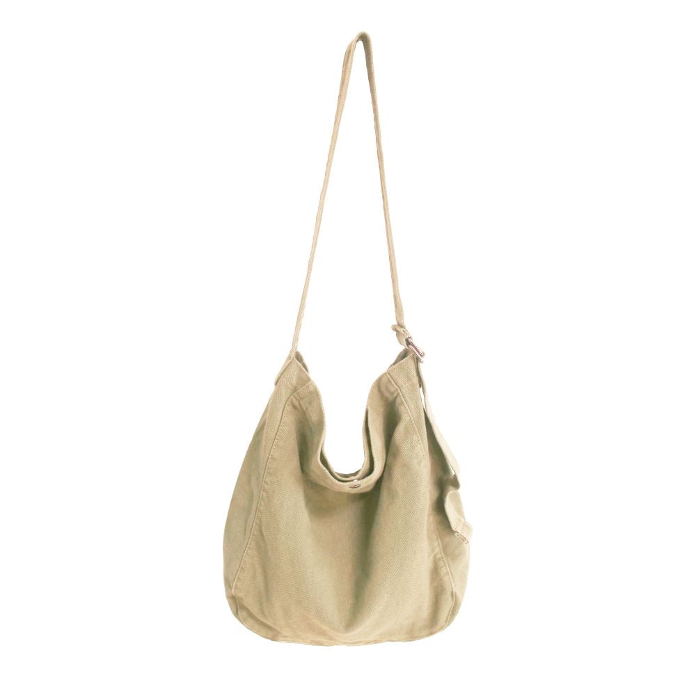 Canvas Hobo Crossbody Bag for Women and Men, Casual Shoulder Bag, Tote ...