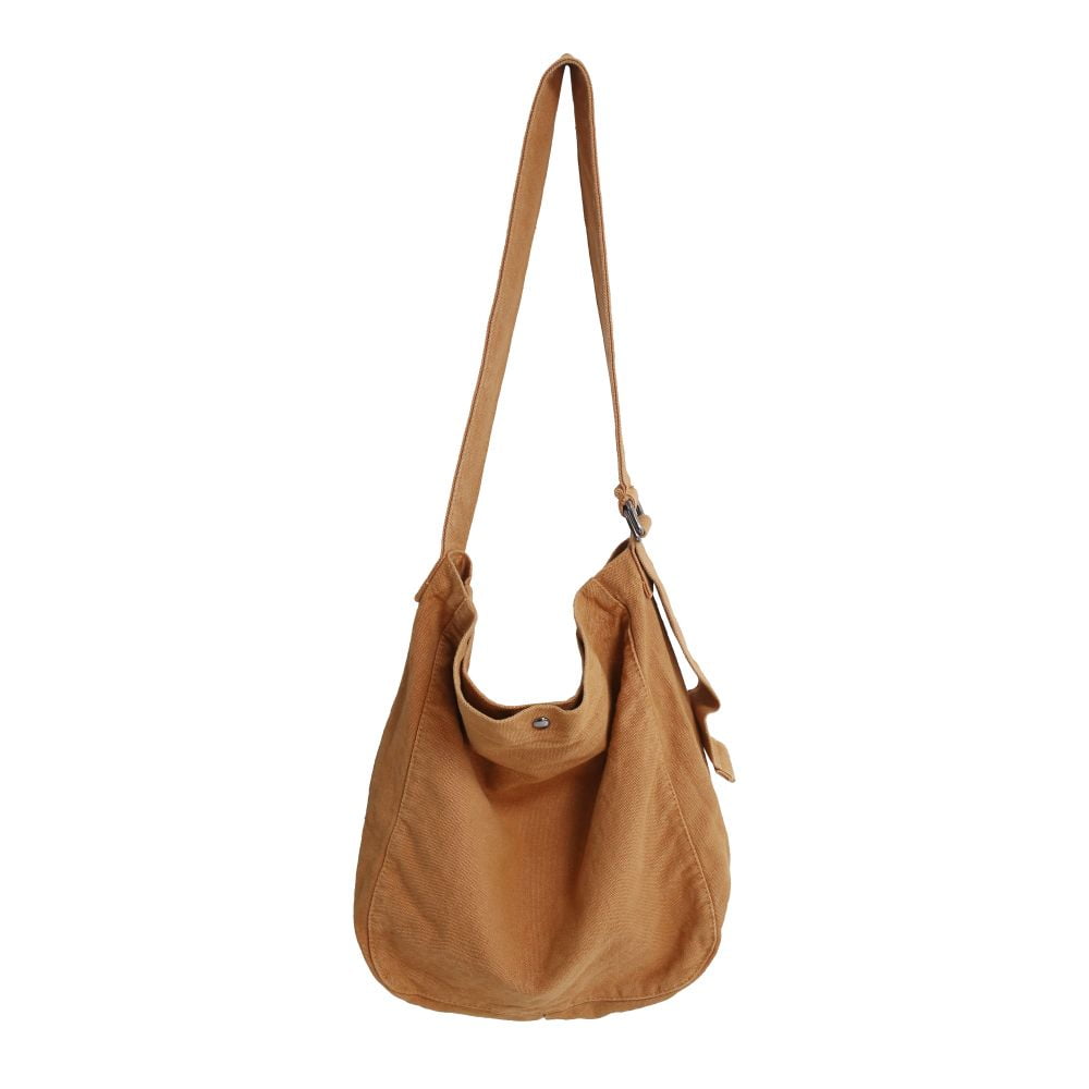 Canvas Hobo Crossbody Bag for Women and Men, Casual Shoulder Bag, Tote ...