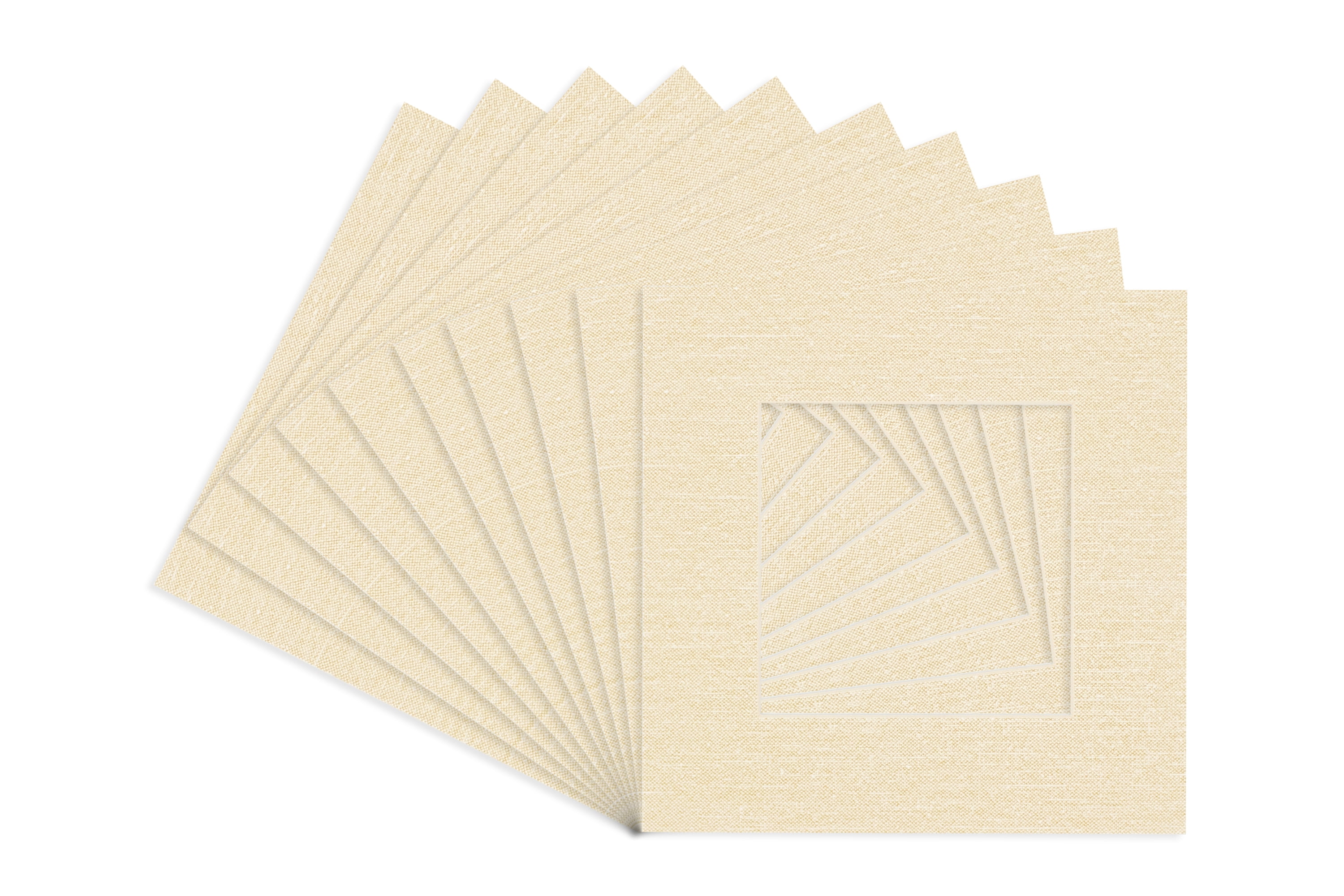 Canvas Linen Texture Photo Mat - Beige 20x20 for 10x10 Photos - Fits ...