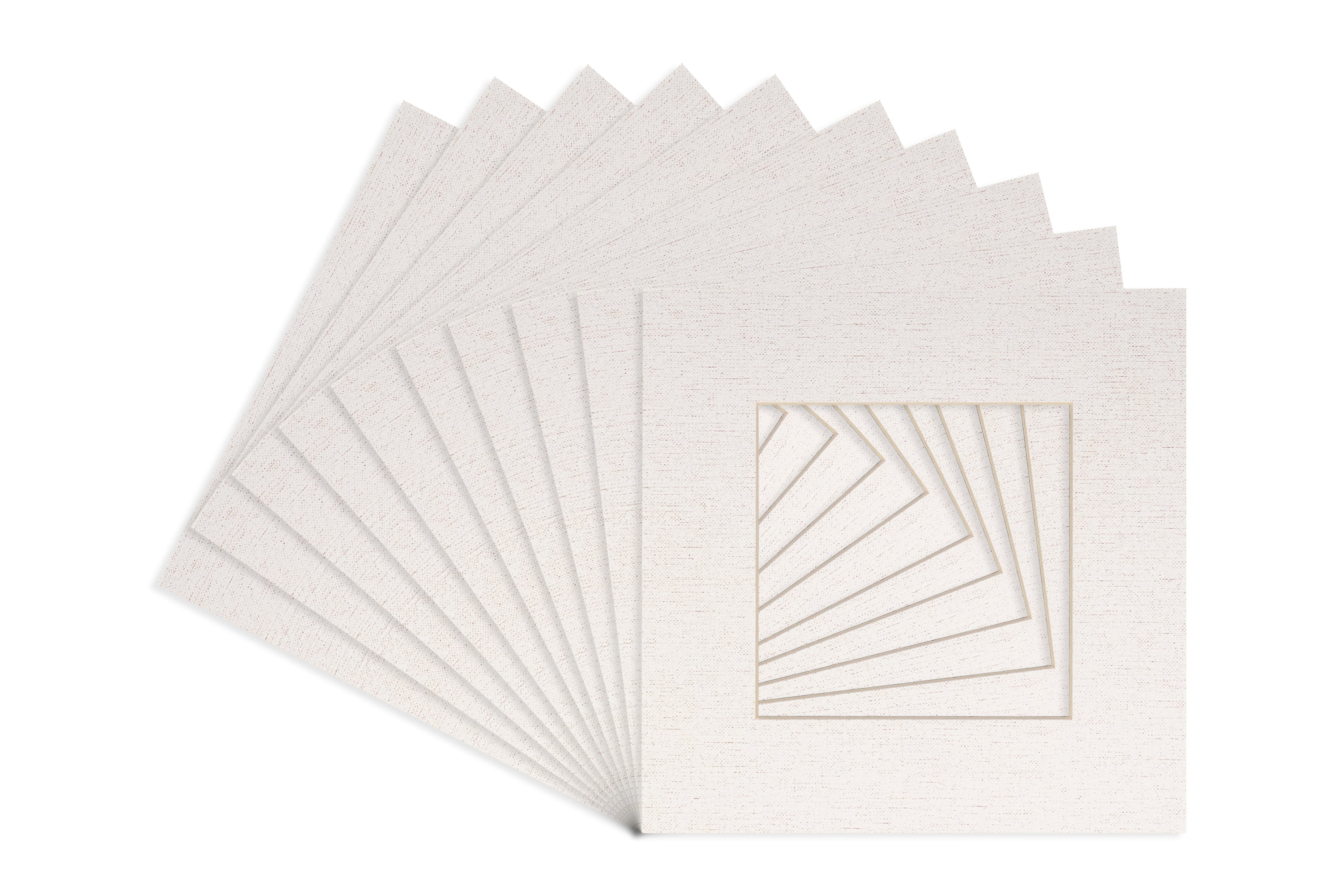 Canvas Linen Texture Photo Mat - White 20x20 for 8x8 Photos - Fits ...