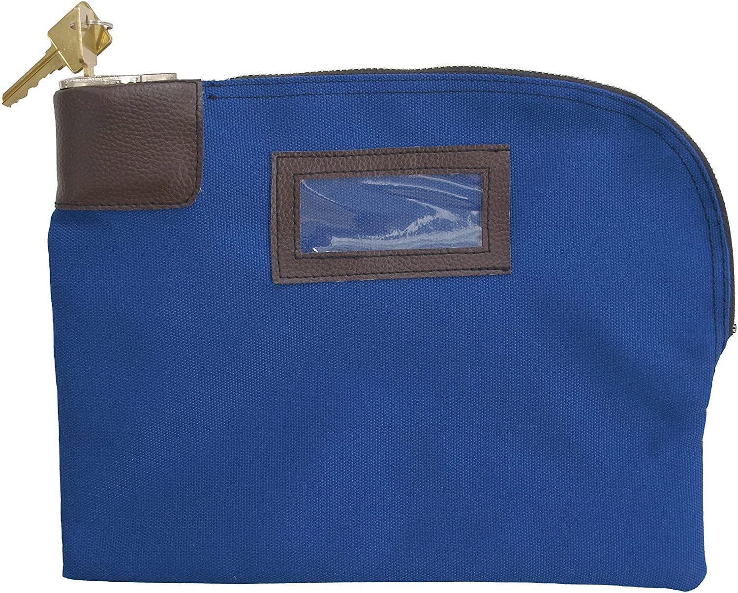 Canvas Locking Bank Deposit Bag, Reusable, 11" x 8.5", Handle Cash ...