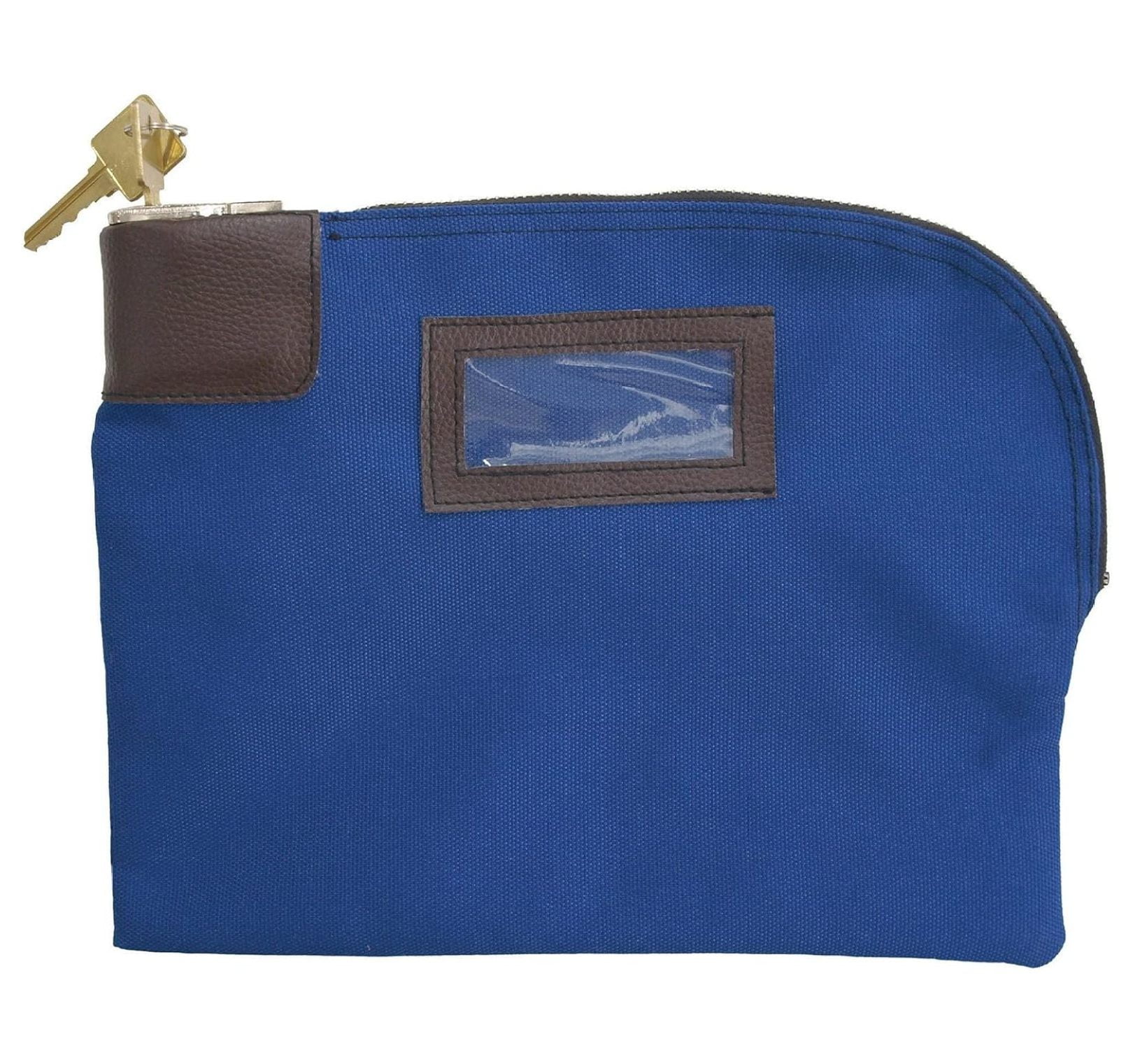 Canvas Locking Bank Deposit Bag, Reusable, 11" x 8.5", Handle Cash ...